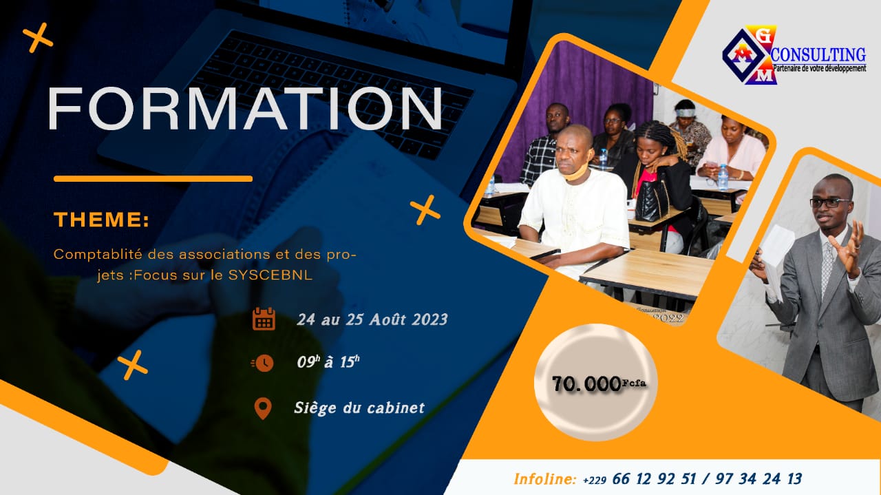 SÉMINAIRE DE FORMATION INÉDIT SUR LA COMPTABILITÉ DES ASSOCIATIONS ET ...