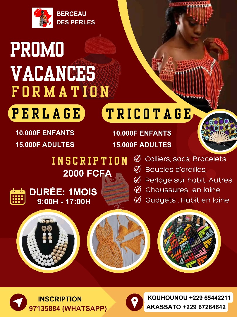 FORMATION EN PERLAGE ET TRICOTAGE – Orifice Jobs